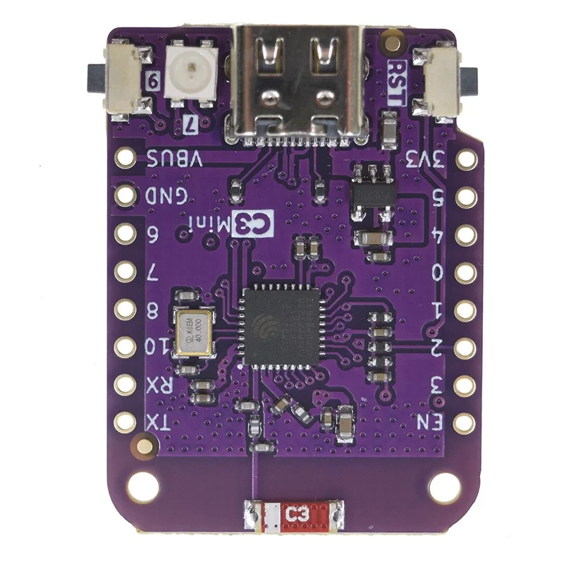 Esp32 C3 Mini V2.1.0 - Wifi Bt Le Ble Iot Board Esp32-c3fh4 Esp32-c3 ...