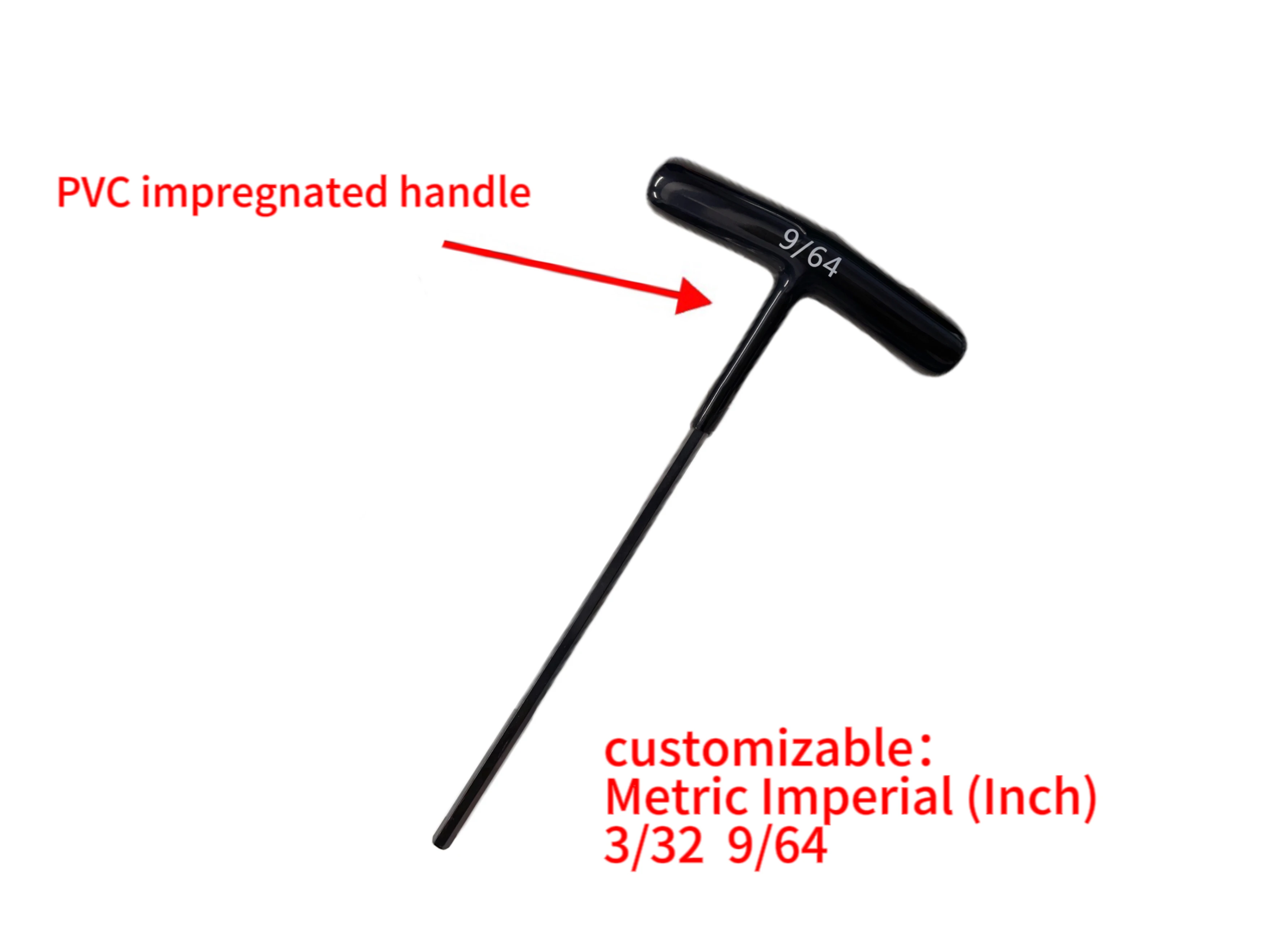 T-shaped Allen Key Ball Head Flat Head Extended extra Long Metric Inch ...