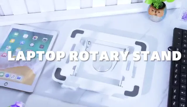 Adjustable Height Computer Stands 360 Degree Rotation Laptop Stand For ...