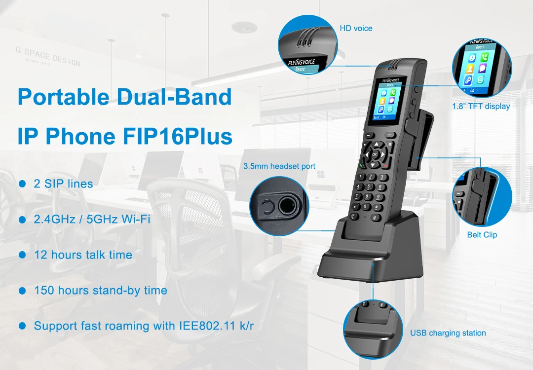 Manufacturer Flyingvoice Fip16plus Ip Phone Support Tftp/http/https For ...