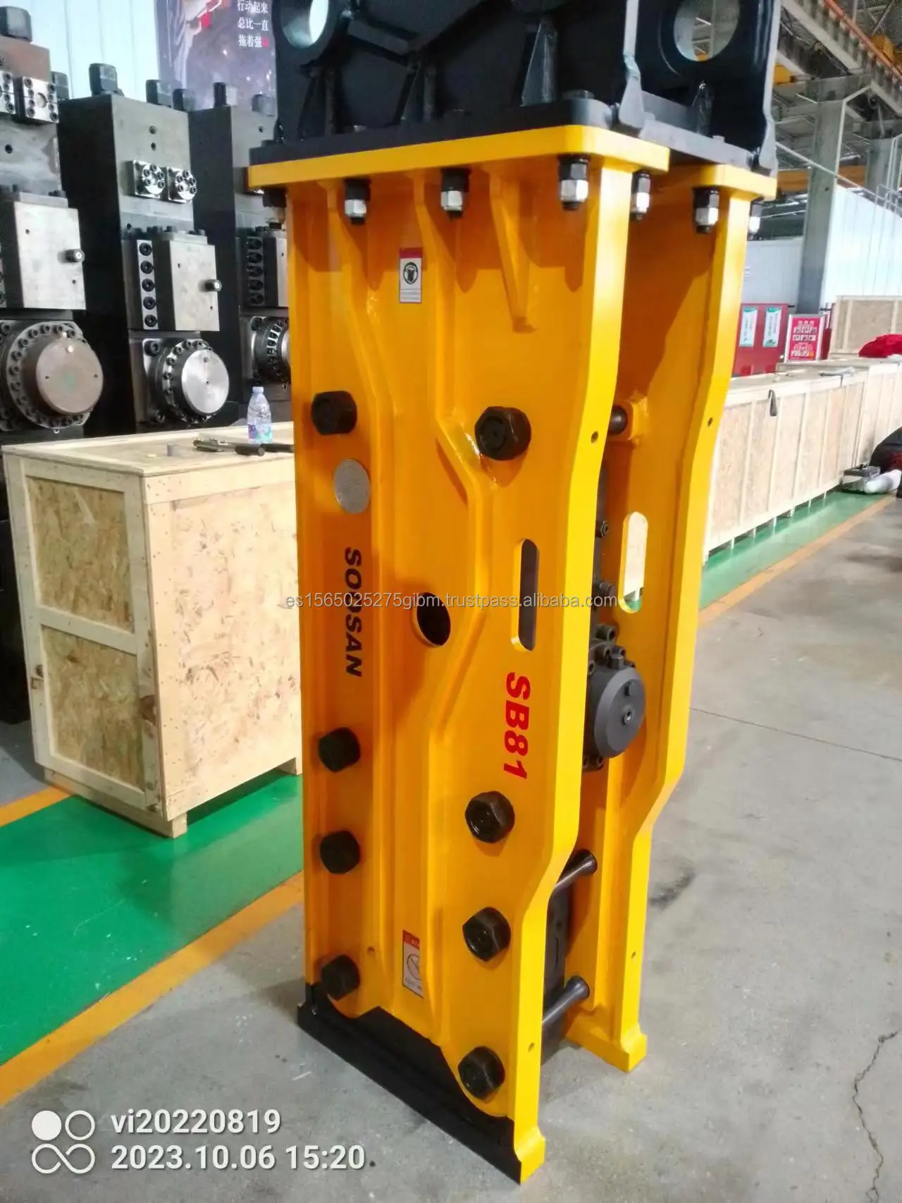 SOOSAN Hydraulic Breaker Sb 81 Top Type Suitable for Heavy Excavators ...