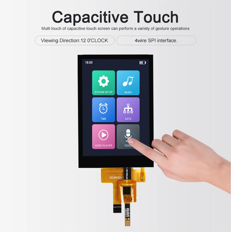 Polcd 2.8 Inch TFT Display - 240x320 ST7789V SPI Touch Screen