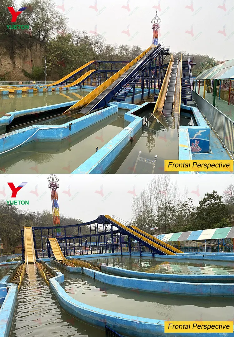 Log Jam Splash Flume Ride - Thrill Water Roller Coaster