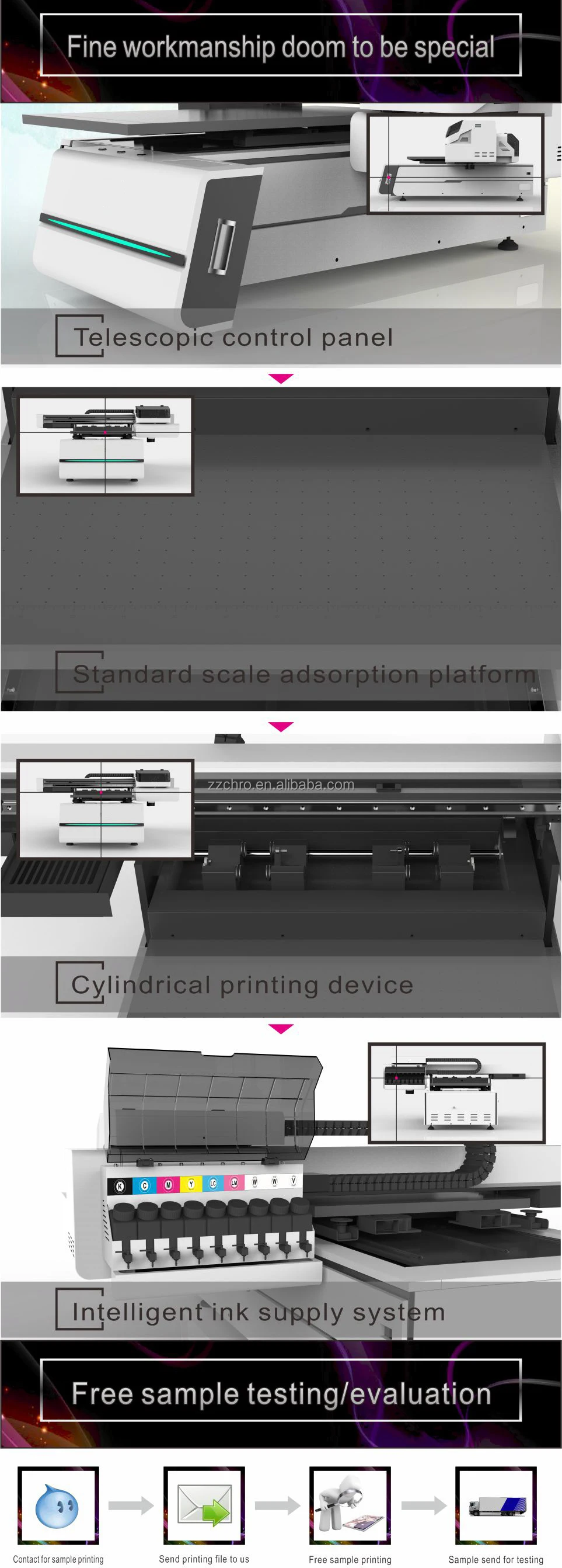 High Quality Nocai 6090 DTF UV LED Flatbed Printer