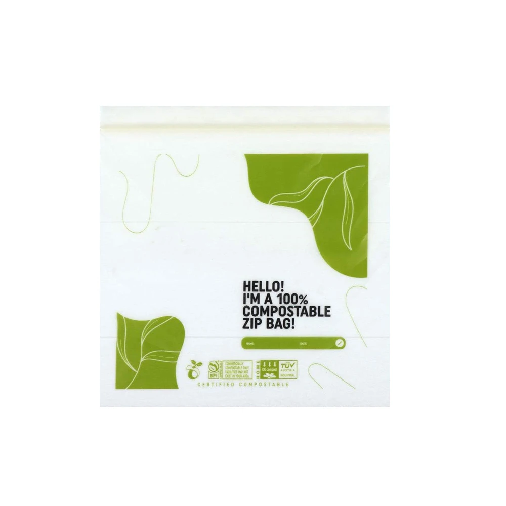 Home Compostable Zip Lock Bags - Sustainable & Biodegradable