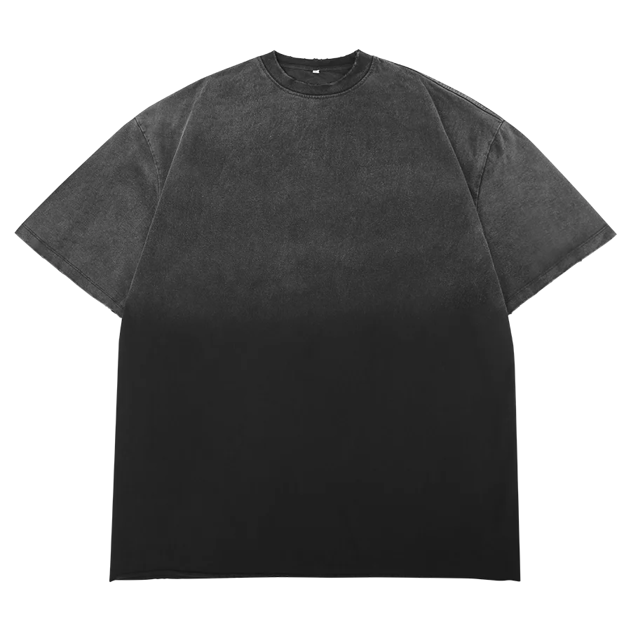 Acid Wash T Shirt Unisex Clothing Manufacturers Custom Mineral Wash