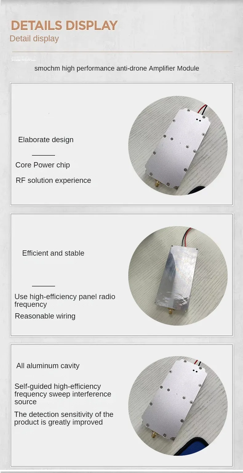 Smochm 433mhz UAV Jammer Module - Drone Interference Tool