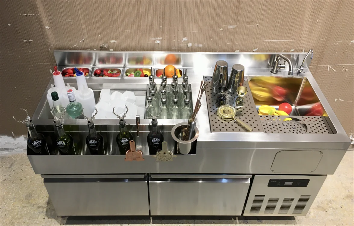 Glory Commercial Portable Bar Mixing Wine Beverage Station