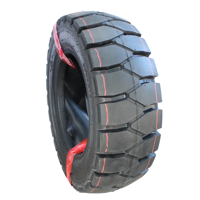 Rubber inflatable Tire Pneumatic Wheel Forklift Accessories Inflatable ...