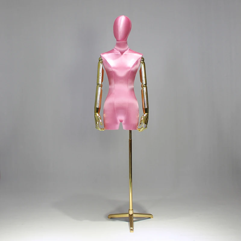 High End Gold Metal Arm Upper Body Model Mannequin Female With ...
