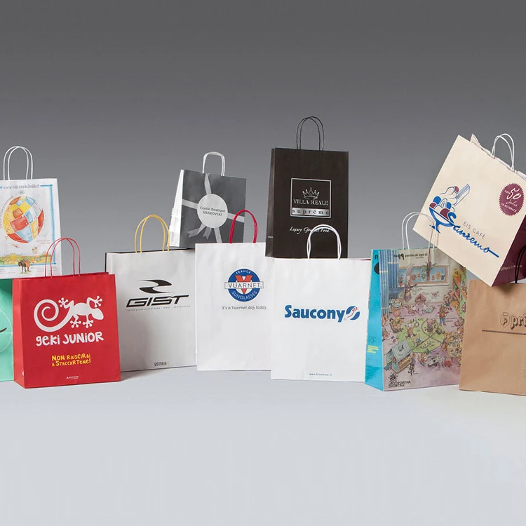 Custom Bags With Logo Luxury Shopping Bag With Logos Takeaway Cup ...