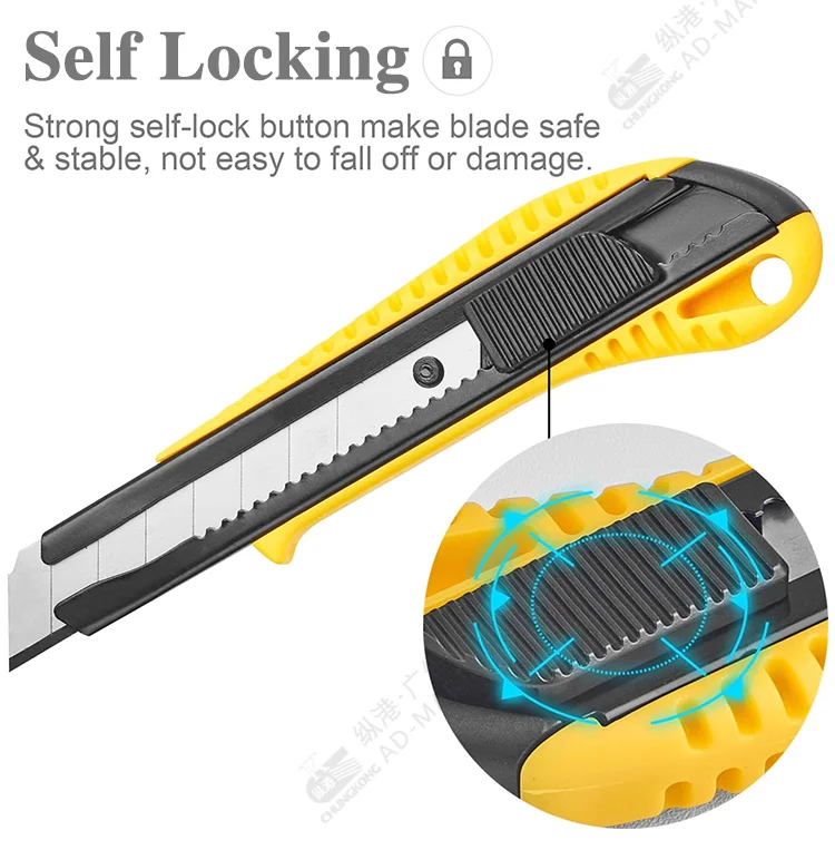 Plastic Safety Retractable Safety Cutter Utility Knife - Buy Utility ...