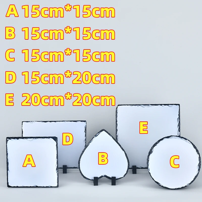 Usa Warehouse Sublimation Slate Blanks Plaque Diy Picture Photo Rock ...