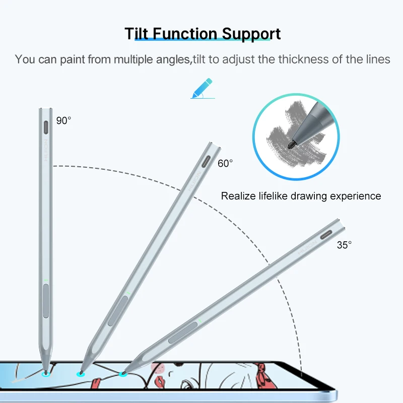 Huion Touch Screen Palm Rejection Active Capacitive Stylus Pen for ...