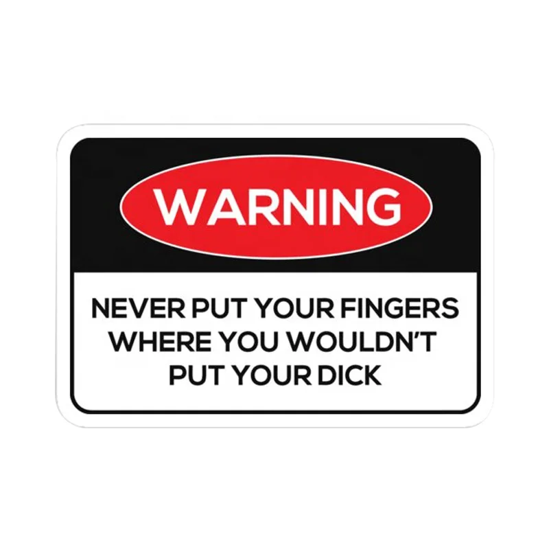 Custom Warning Sign Sticker Safety Sign Sticker Custom Vinyl Stickers ...