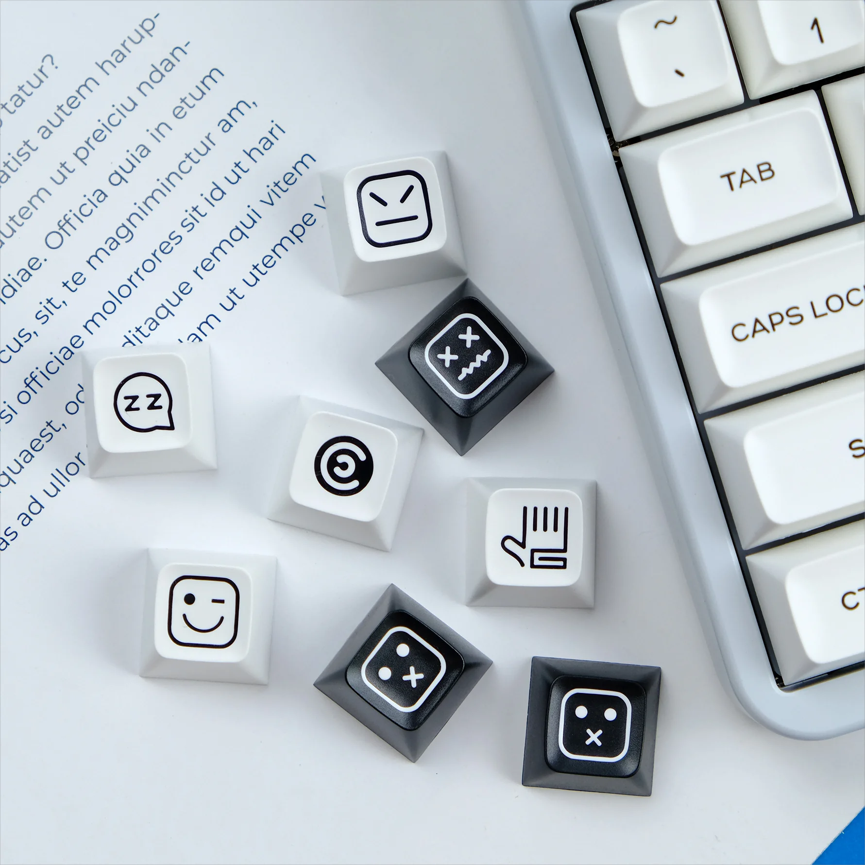 BOW Keycap - Double Shot Cherry Profile Keycaps for Gaming
