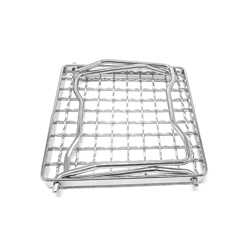 Mini Portable BBQ Grill Rack Stainless Steel Folding Barbecue Rack ...
