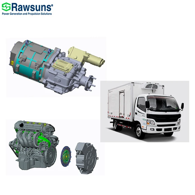 110KW electric motor + 50KW extender range extended hybrid car ...