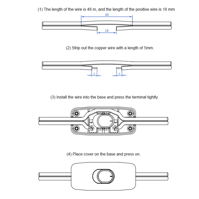 XH-303 アンチコリジョンカバー インラインコルスイッチ 卓上ランプ