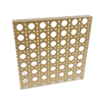 Rattan Bamboo Color Acrylic Sheet Woven Mesh Wire Resin Board Petg ...