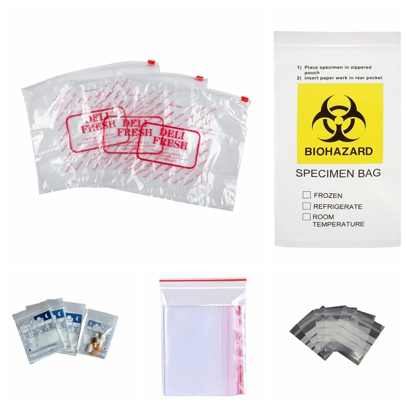Customized Printing White Transparent Plastic Medicine Bag Envelope ...