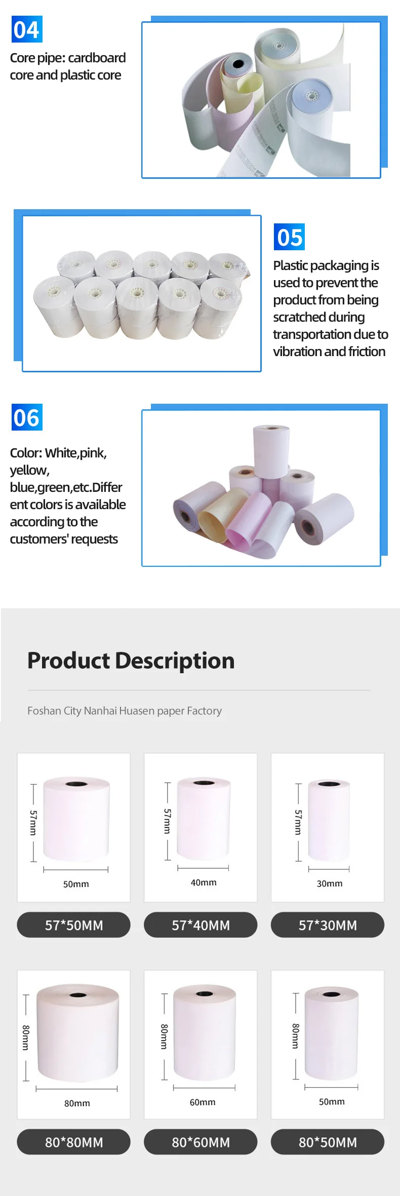 Pre-printed Thermal Paper Roll Supplier Of Paper Custom Multi-ply ...