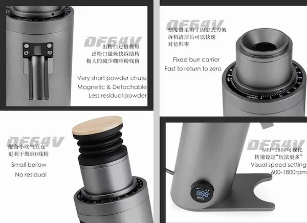 DF64V Coffee Grinder - Versatile and Durable for Hotels