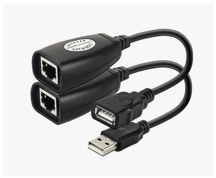USB to RJ45 Male/Female Extender USB 2.0 Extension Ethernet Network ...