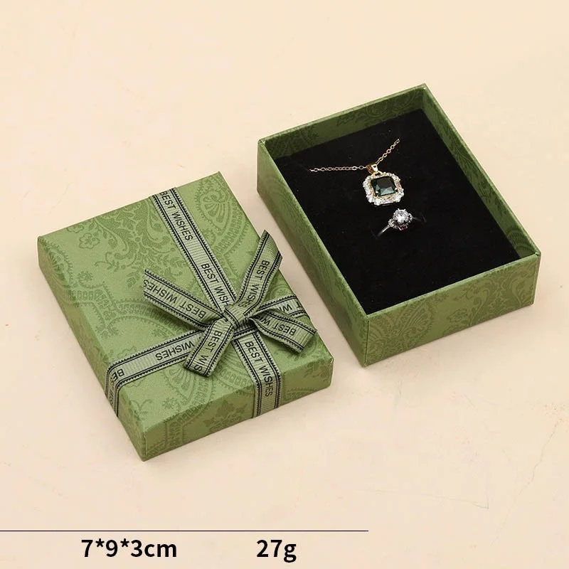 Luxury Custom Paper Cardboard Jewelry Box Necklace Earring Package Box ...