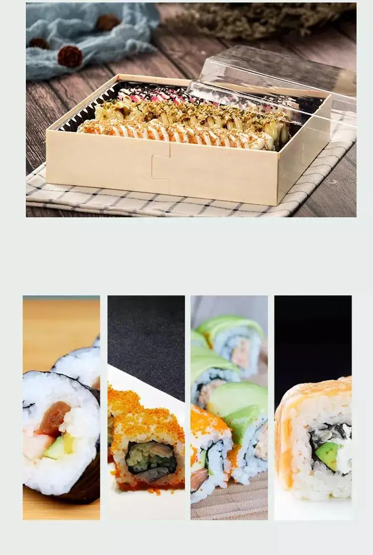 Wholesale Cheap Wooden Takeaway Food Container Packaging Pastry Cake ...