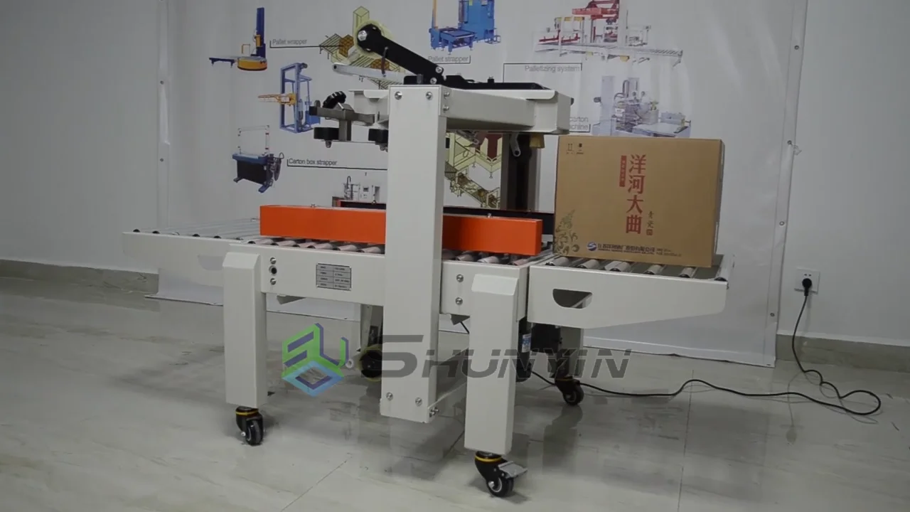 Semi Automatic Box Sealing Machine Carton Taper Box Sealer Stainless ...