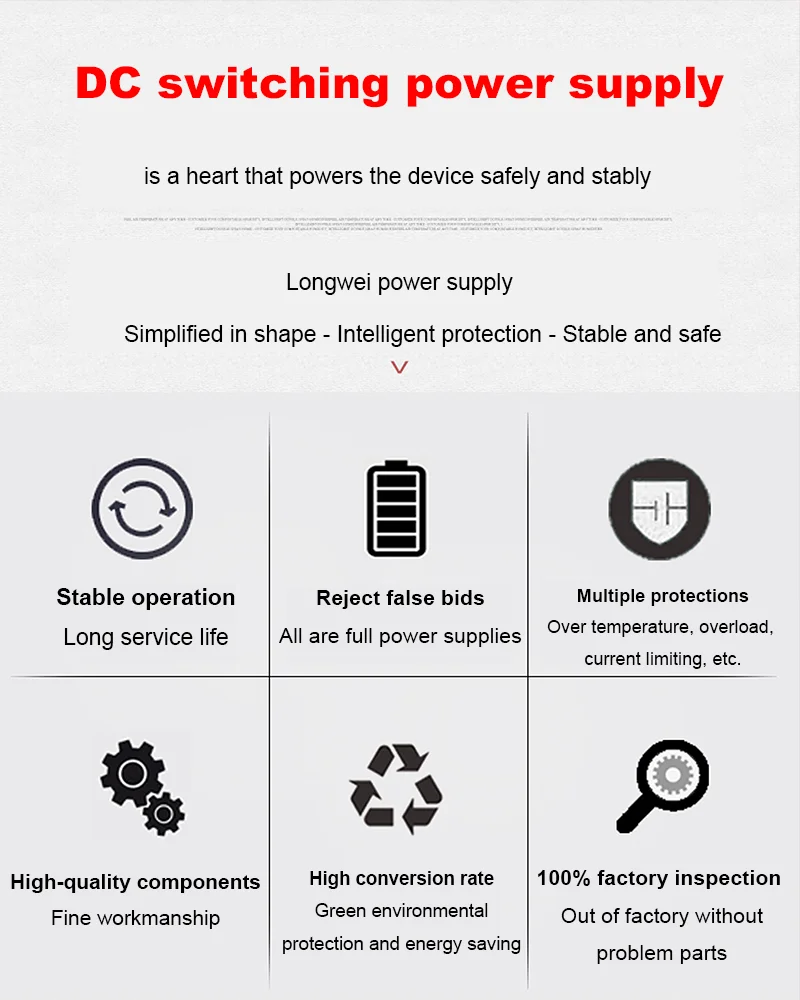 LONGWEI PS6405DF 12V-64V 2A-5A DC Switching Power Supply - High ...