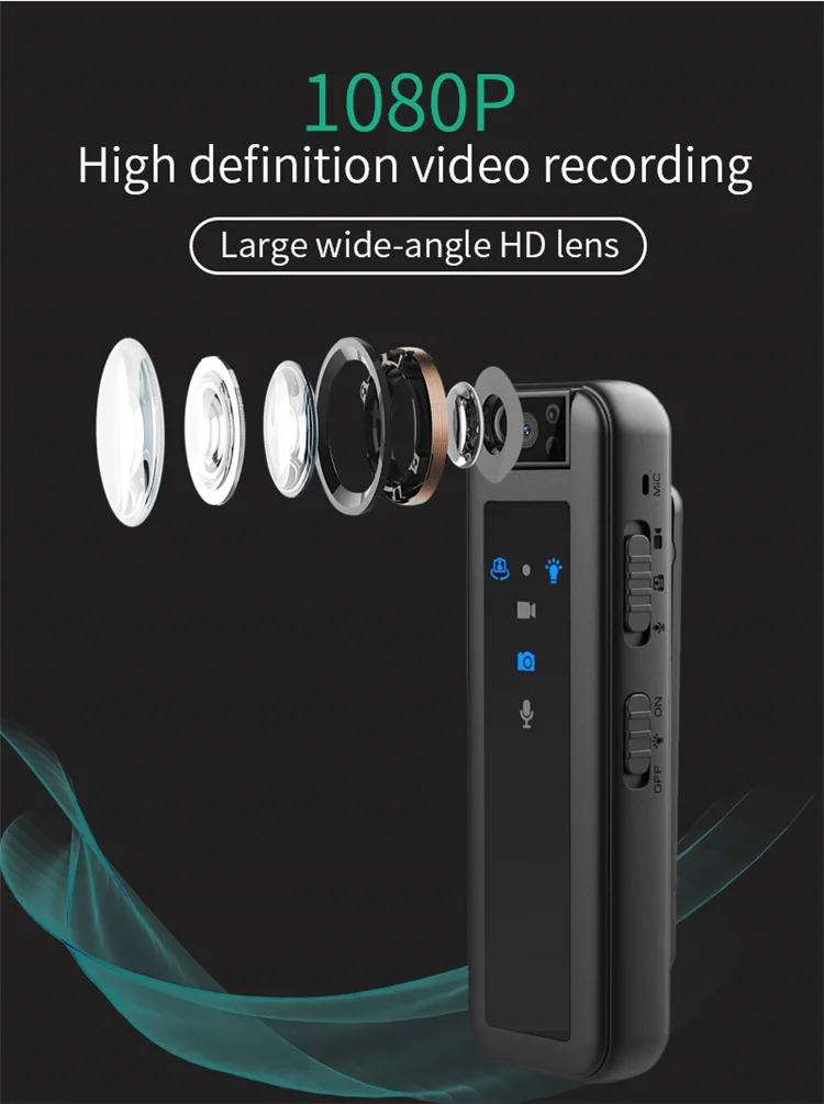 Mini Video Camera - 1080P Portable Camcorders with Night Vision