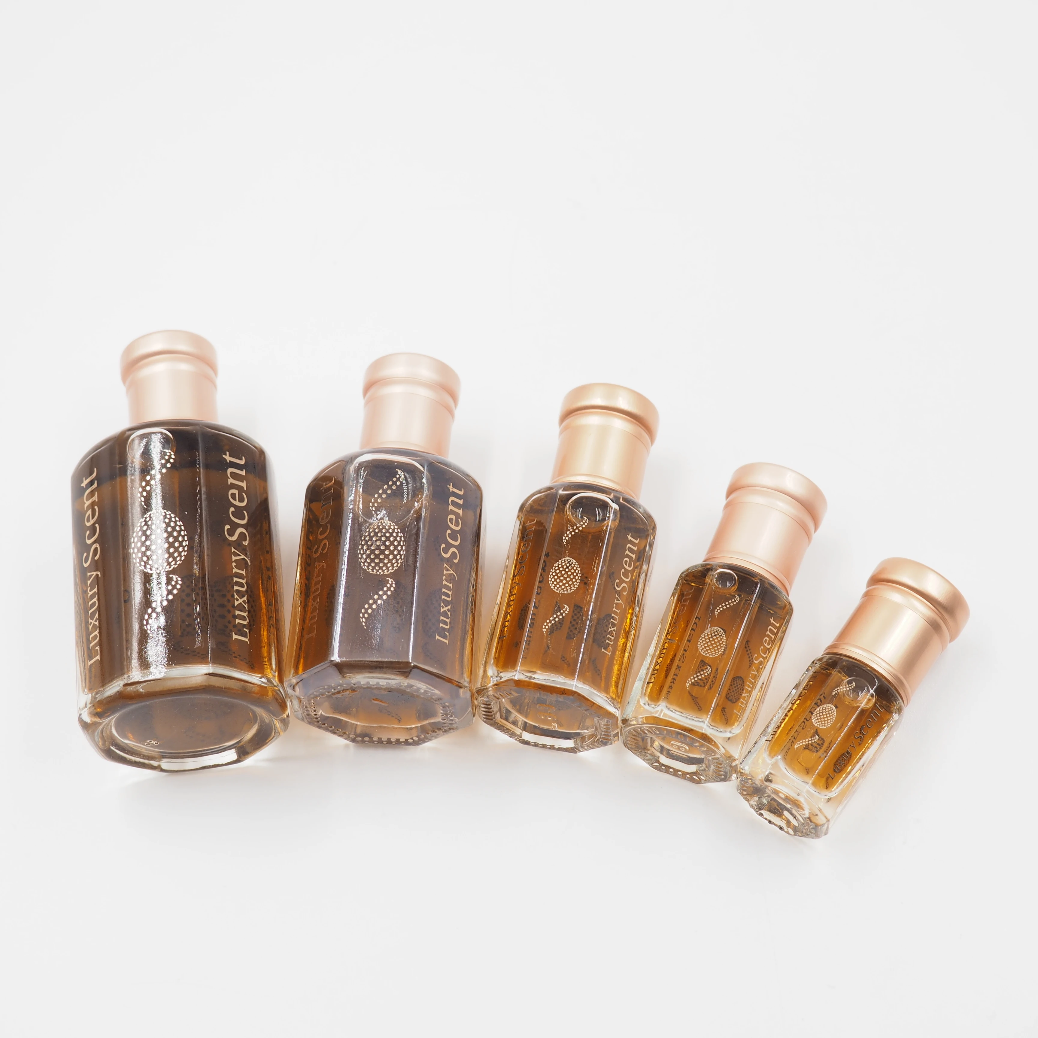 Hot Stamping Logo Arabic Perfume Oil Tola Glass OUD Bottle