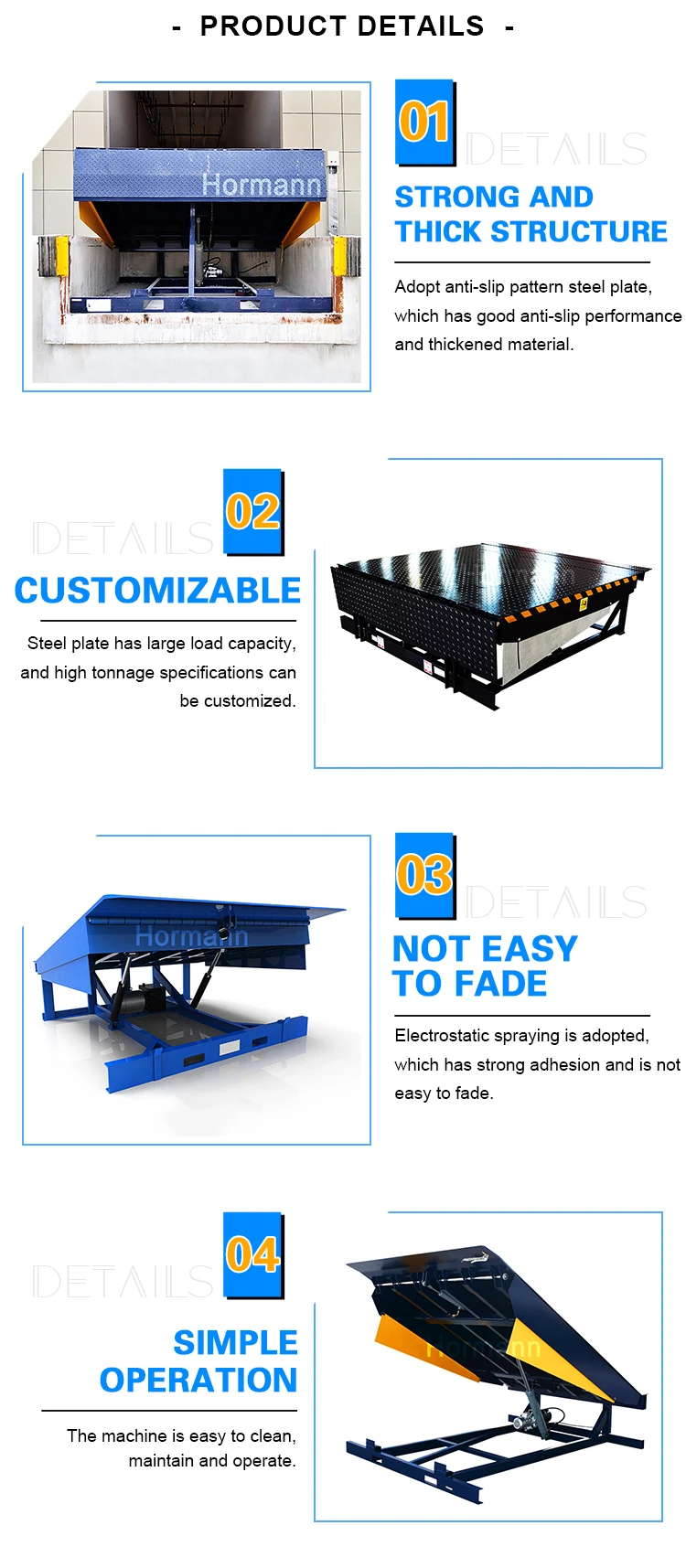 Forklift Stationary Loading Dock Dock Heavy Electric Vehicle Lift Made ...