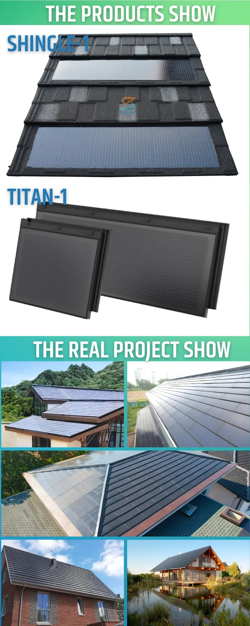 BIPV Solar Roof Tiles - Efficient Photovoltaics for Homes