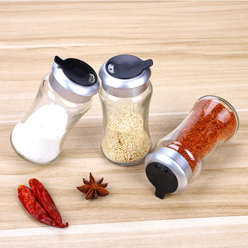 Alibaba.com: Aeofa Glass Spice Jar with Rotating Plastic Lid, 3 Hole ...