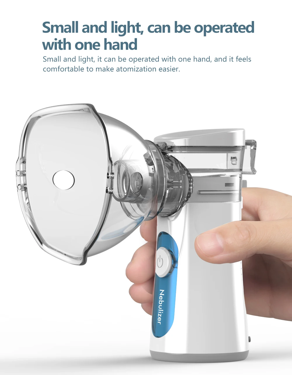 Bucks Ultrasonic Portable Handheld Inhaler Mesh Nebulizer For Home Use ...