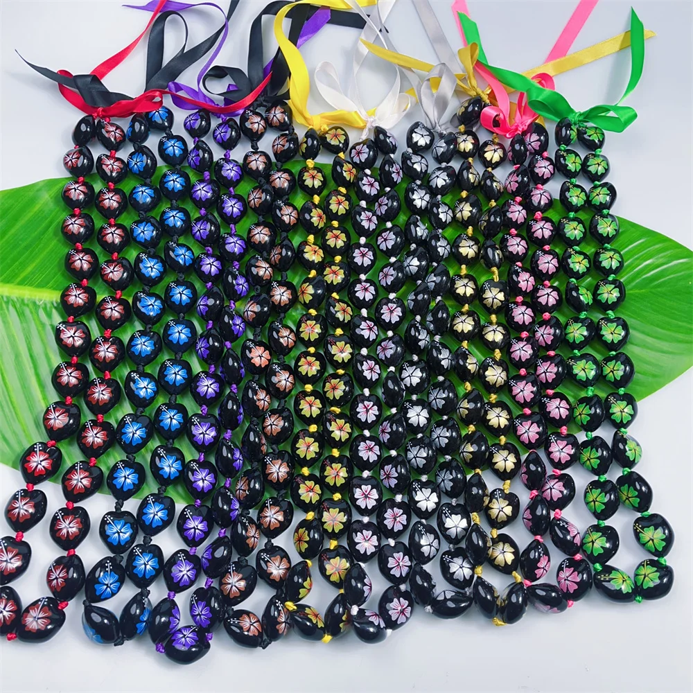 2024 Acrylic Kukui Nut School Graduation Lei Necklace Graduation ...