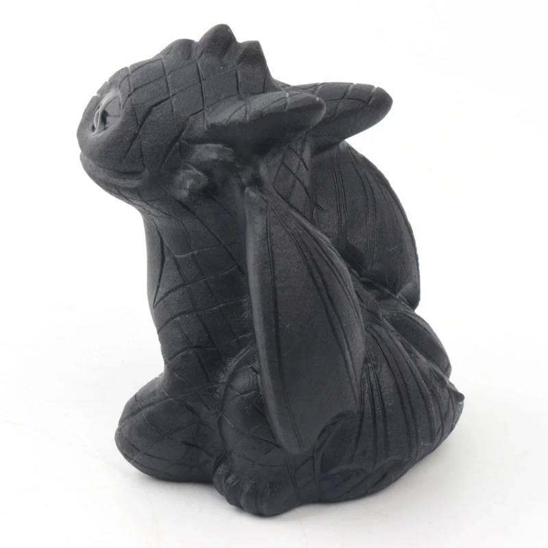 Wholesale Carved Toothless Healing Stones Black Obsidian Crystal Crafts ...