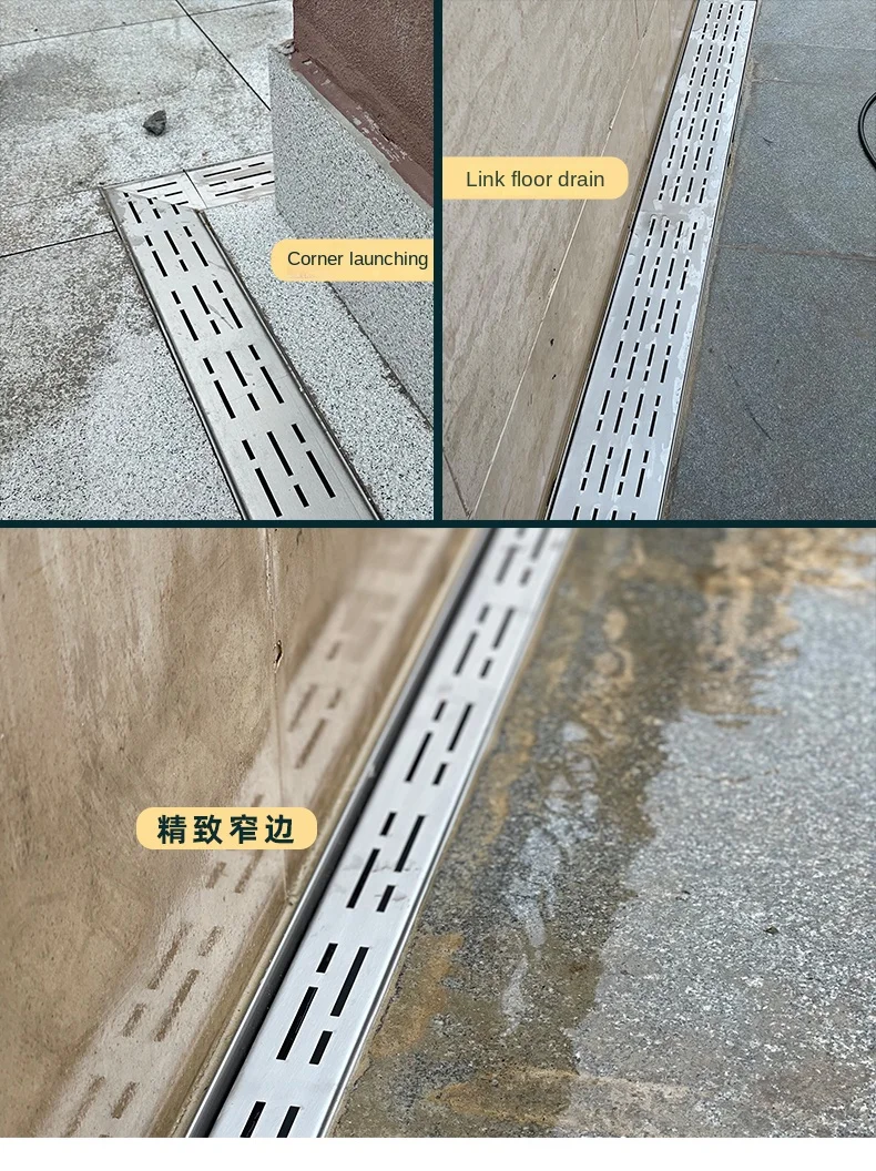 Stainless Steel Balcony Drainage Ditch - Customized Size