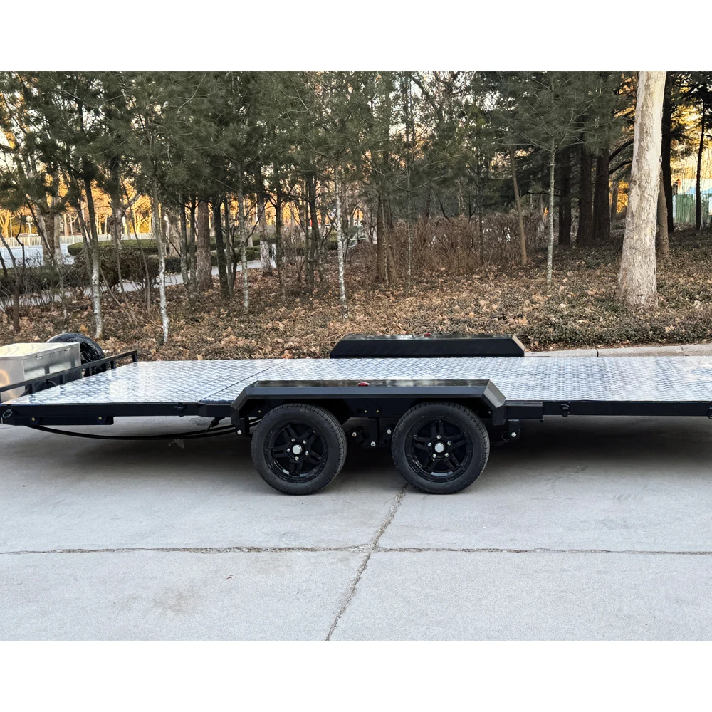 8 Foot 10 Foot Flatbed Trailer Long Trailer For Car Utility Car Trailer ...