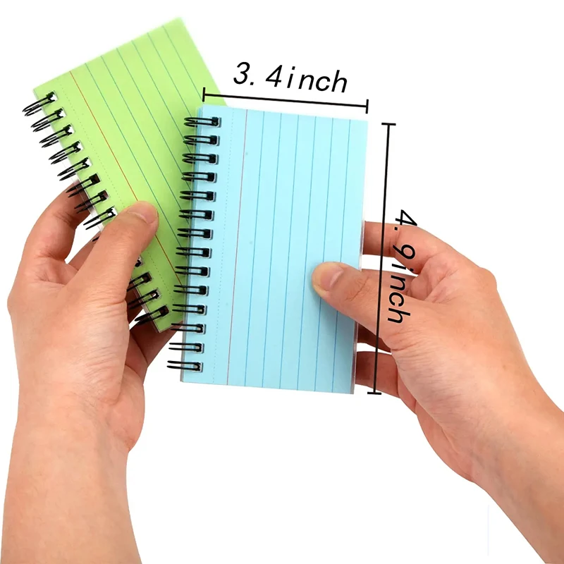 50 Pieces Index Cards Ruled Notecards Protective Covers 5 Colors Flash ...