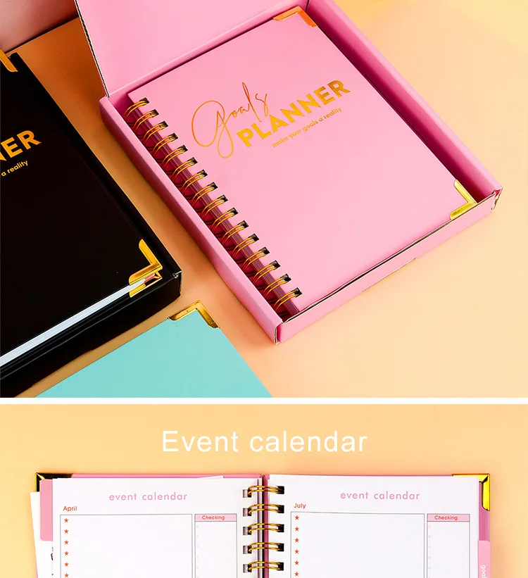 2025 Customizable A5 Planner with Gift Box & Spiral Binding - OEM