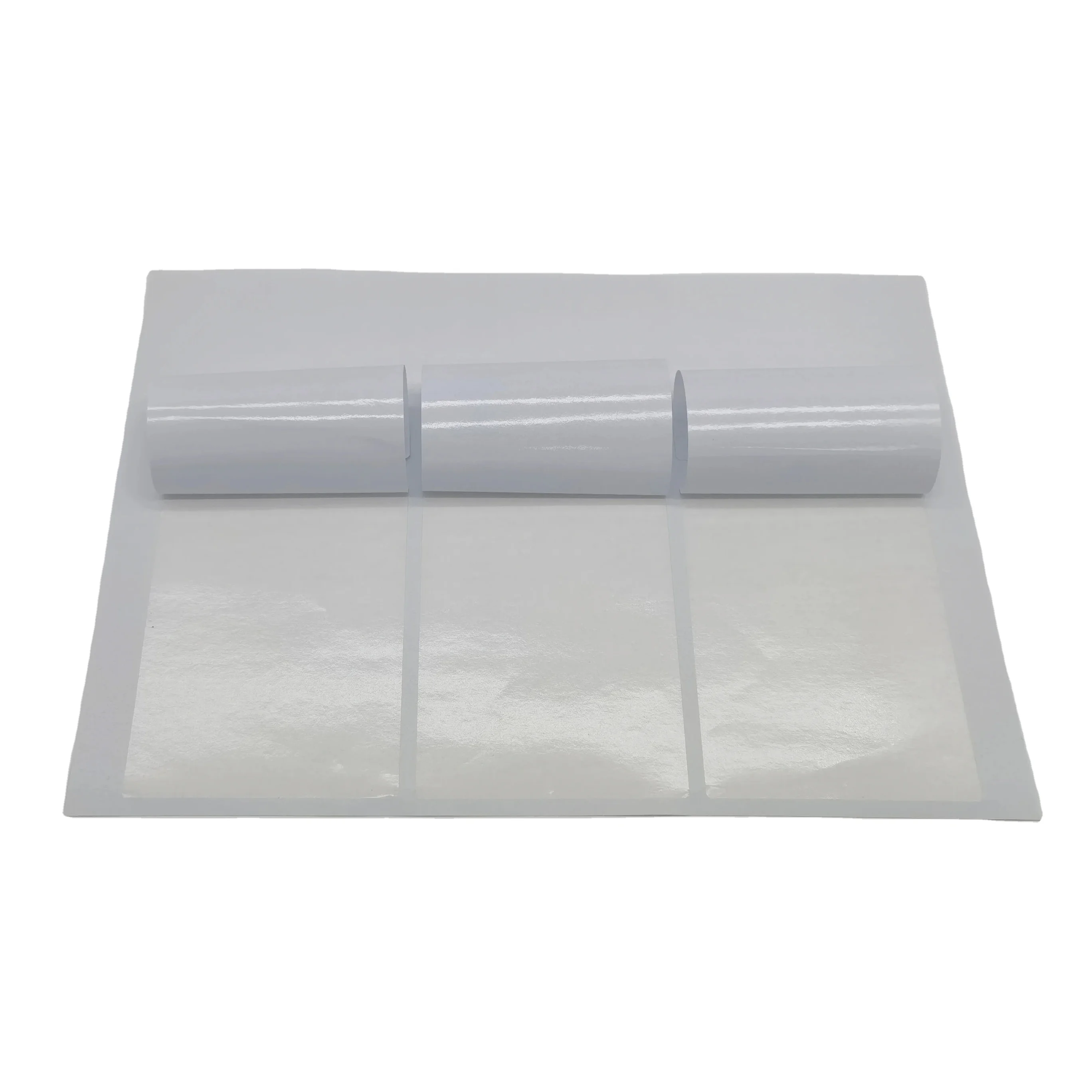 Custom Logo A4 Paper Pre-cut Blank White 3pieces Self Adhesive Matte ...