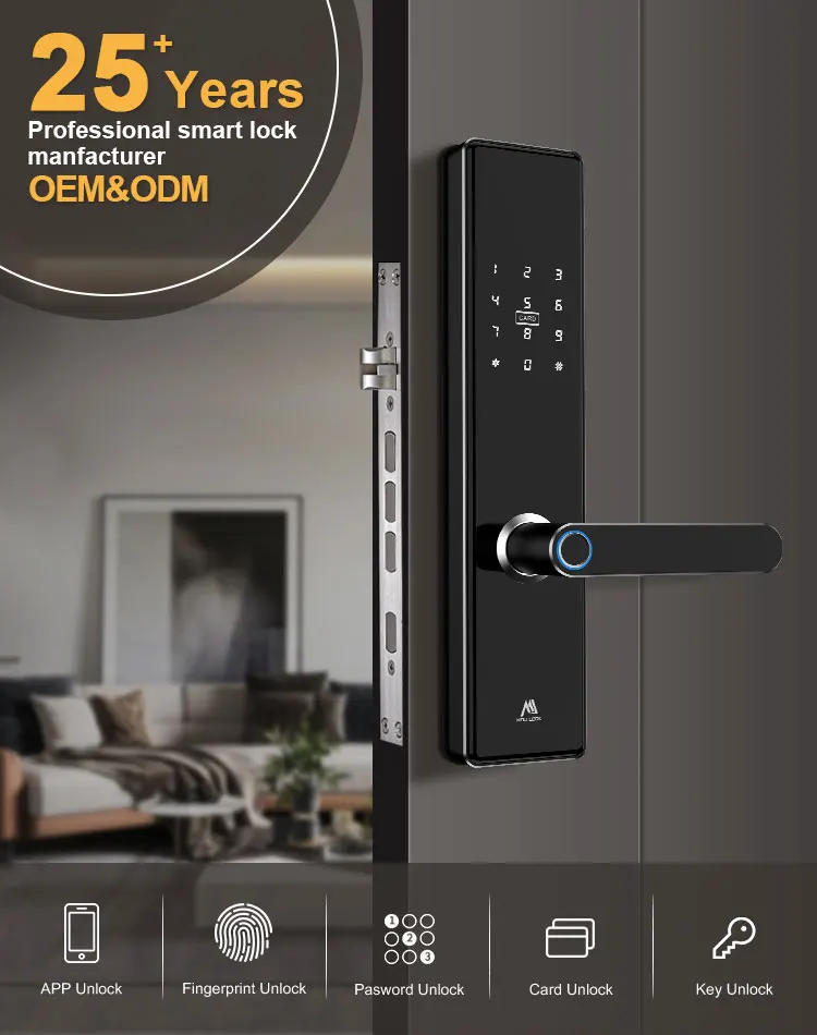 Modern Design High Quality Wifi Biometric Remote Control Digital ...