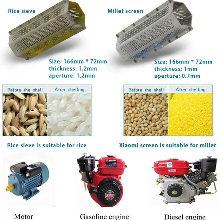 Diesel Engine Rice Milling Machine Grain Processing Complete Set ...