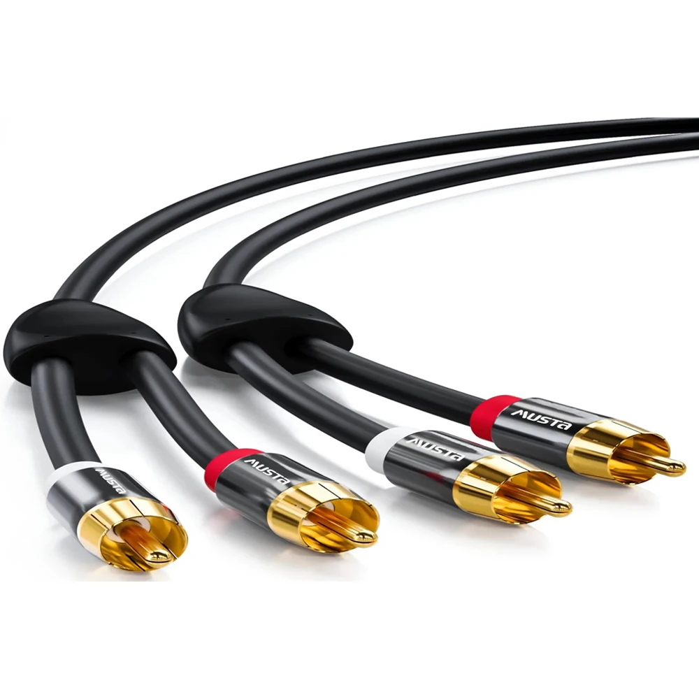 Good Quality Oem Odm Rca Cable High Quality Stereo Plug 24k Gold Plated ...