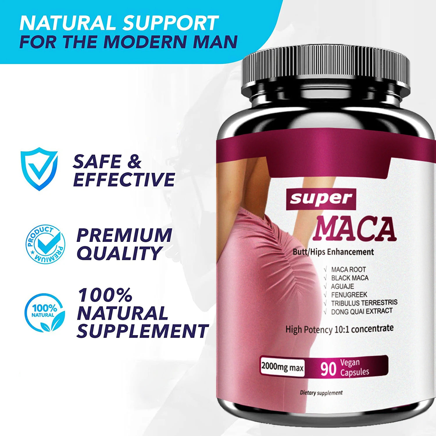 Forever Multivitamin Maca For Men Ultimate Black Maca Root Pills 120 ...