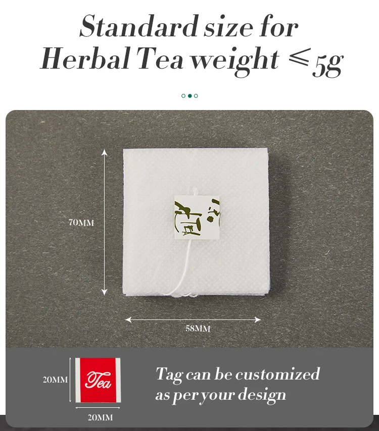 Wholesale Tea Supplier Custom Tea Bag Biodegradable PLA Non Woven ...